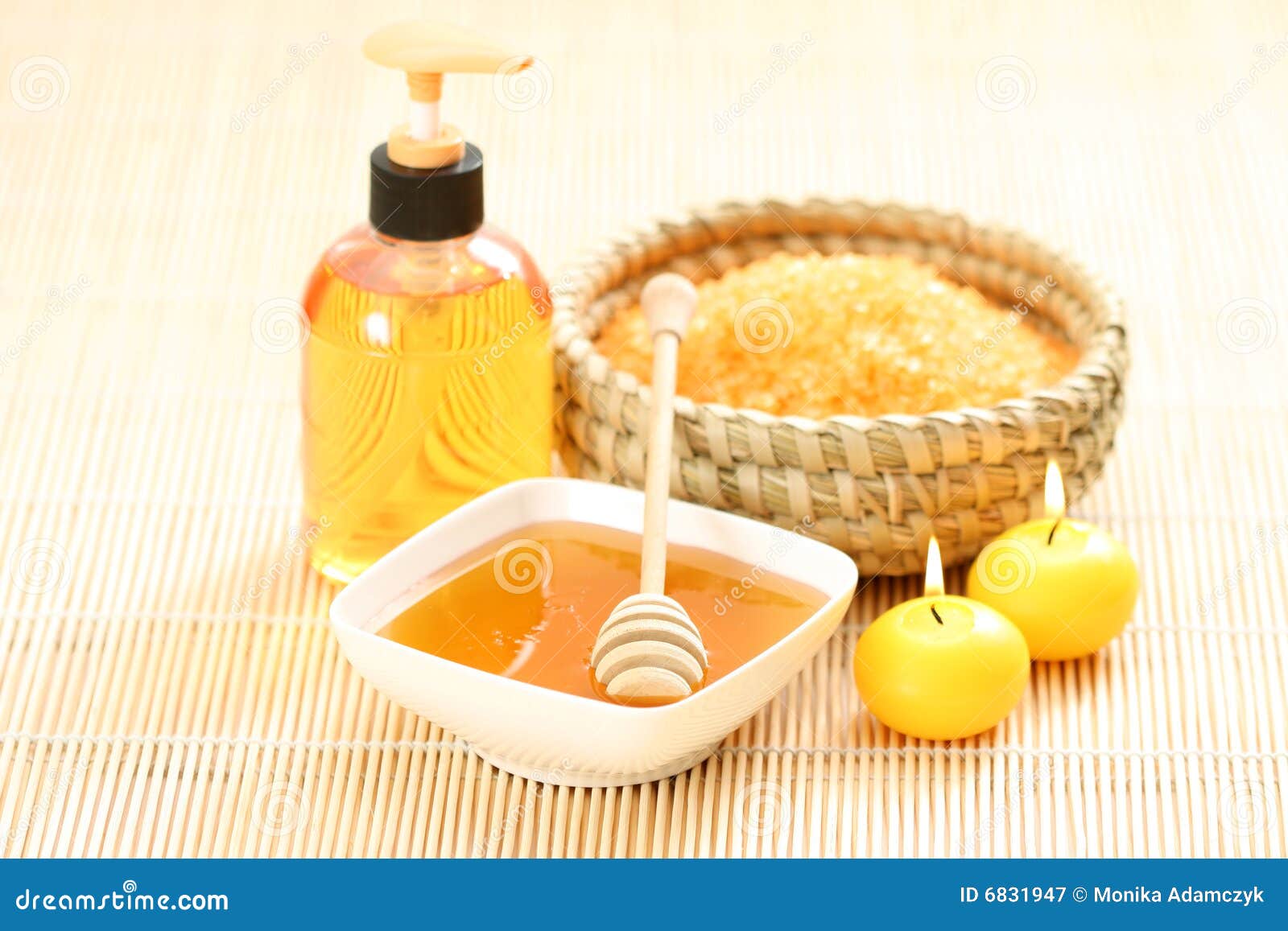 Honey spa stock image. Image of care, natural, luxury - 6831947