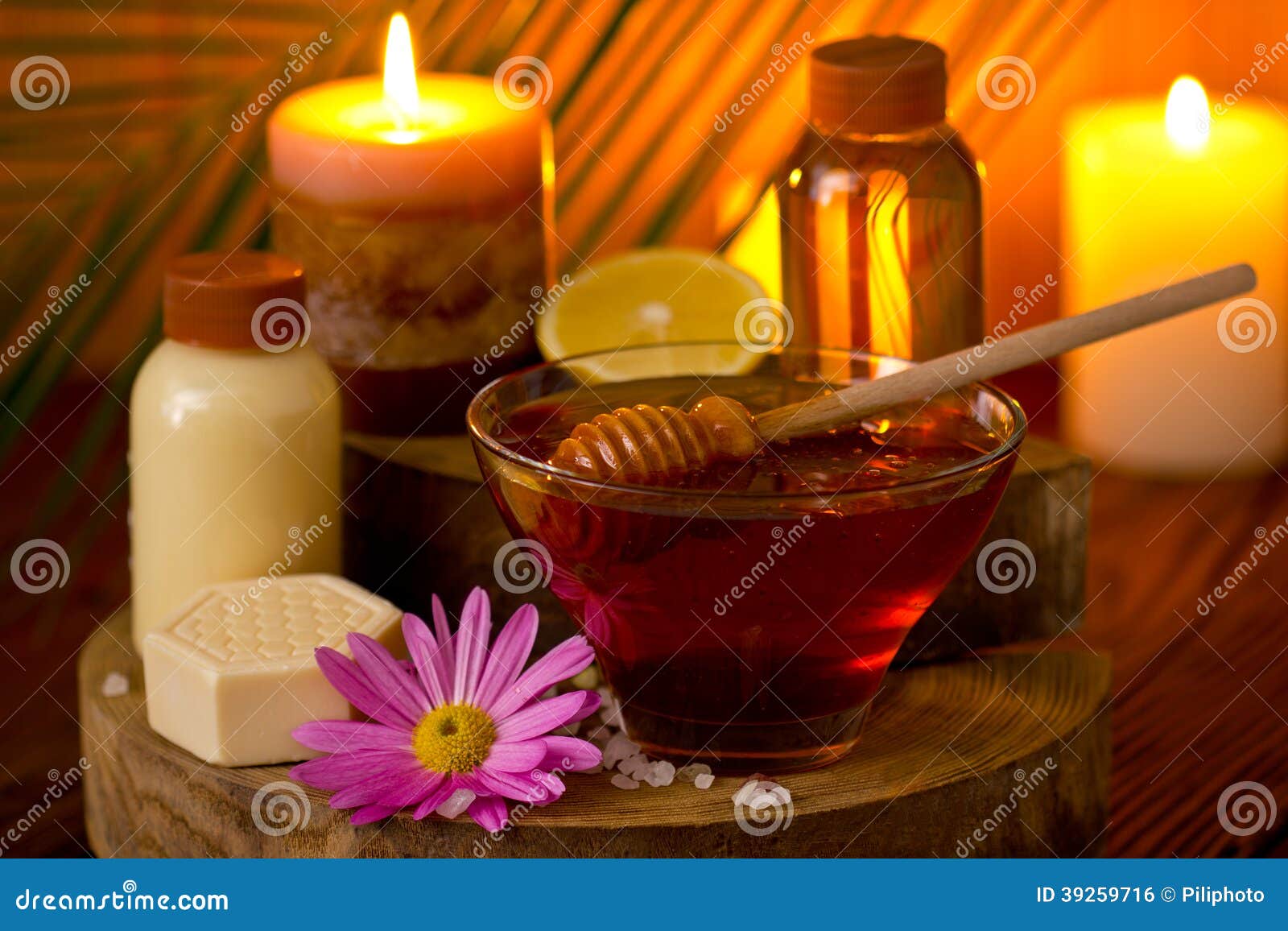 Honey and spa treatment stock photo. Image of therapy - 39259716