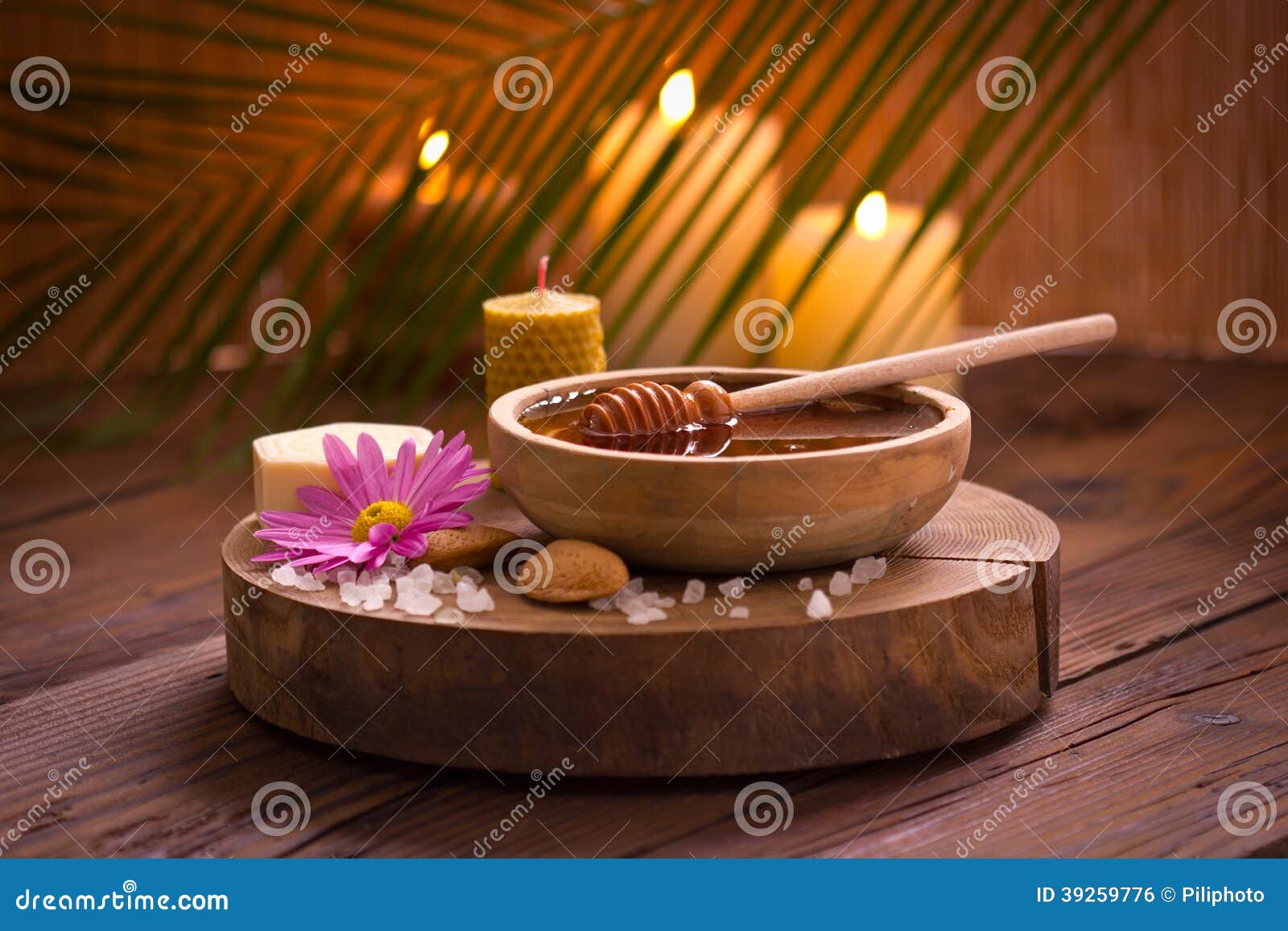 Honey and spa treatment stock photo. Image of bath, healthy - 39259776