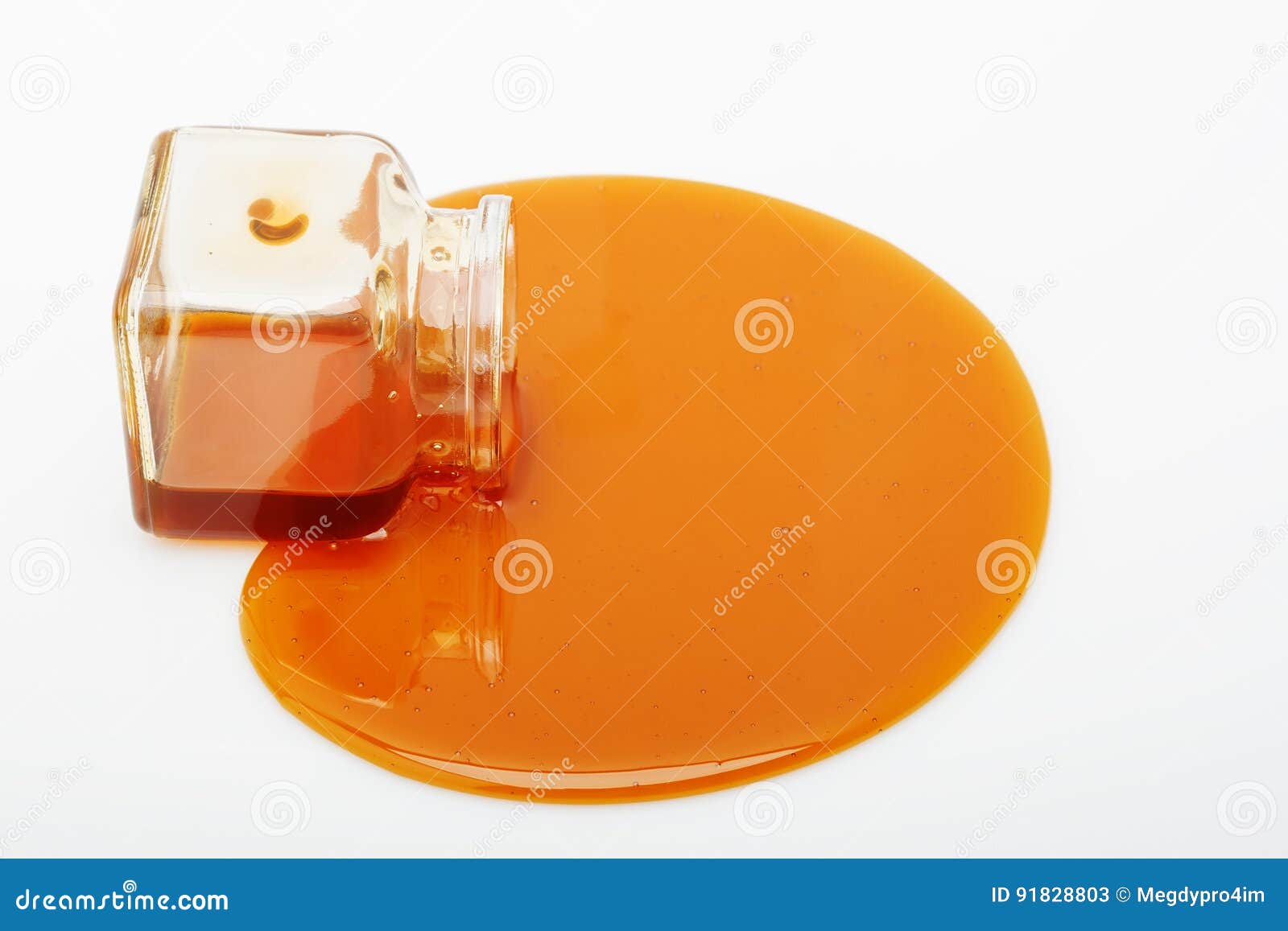 Honey Spill from a Glass Jar Stock Image - Image of product, honey ...