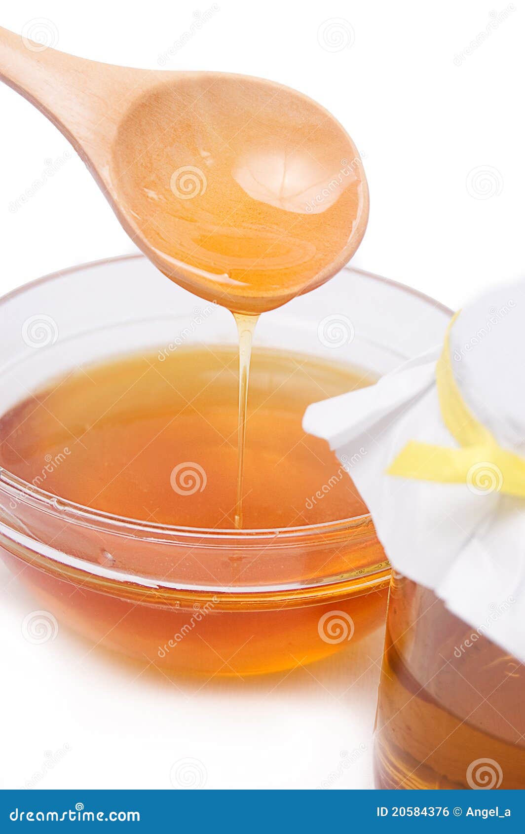 Honey in spoon stock photo. Image of plate, gold, healthy - 20584376