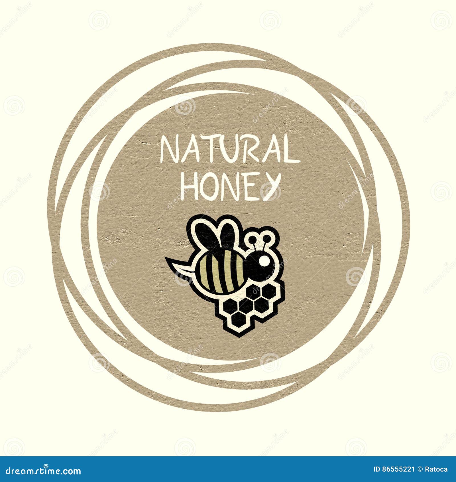 Honey symbol stock illustration. Illustration of insect - 86555221