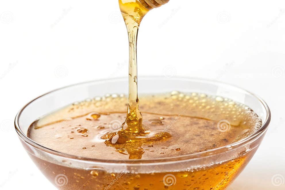 Honey or Syrup Flow Dropping Isolated Stock Illustration - Illustration ...