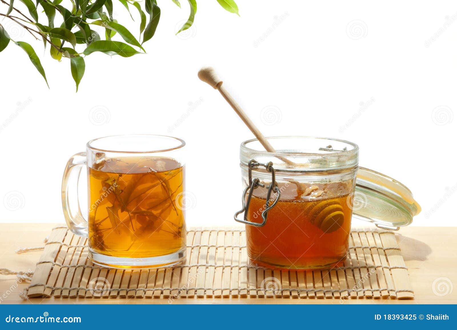 Honey and Tea from Lime Tree Stock Image - Image of lime, honey: 18393425
