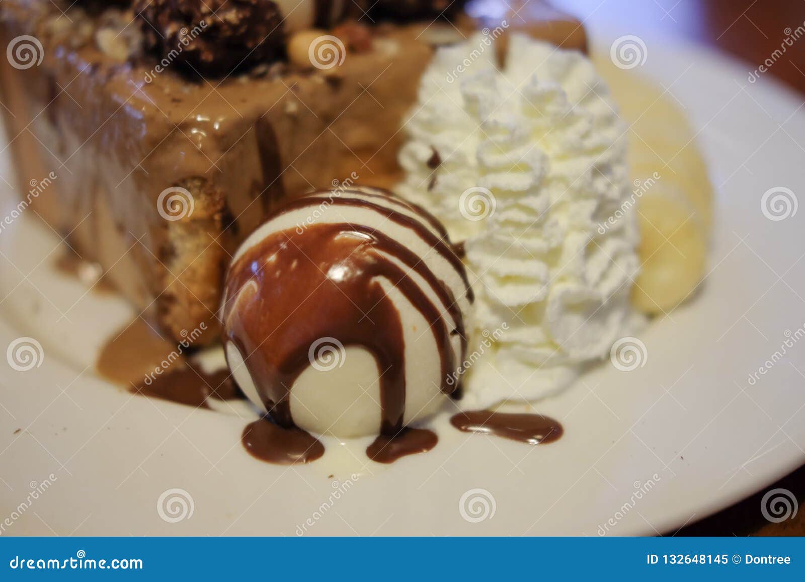 Honey toast or brick toast stock image. Image of banana - 132648145
