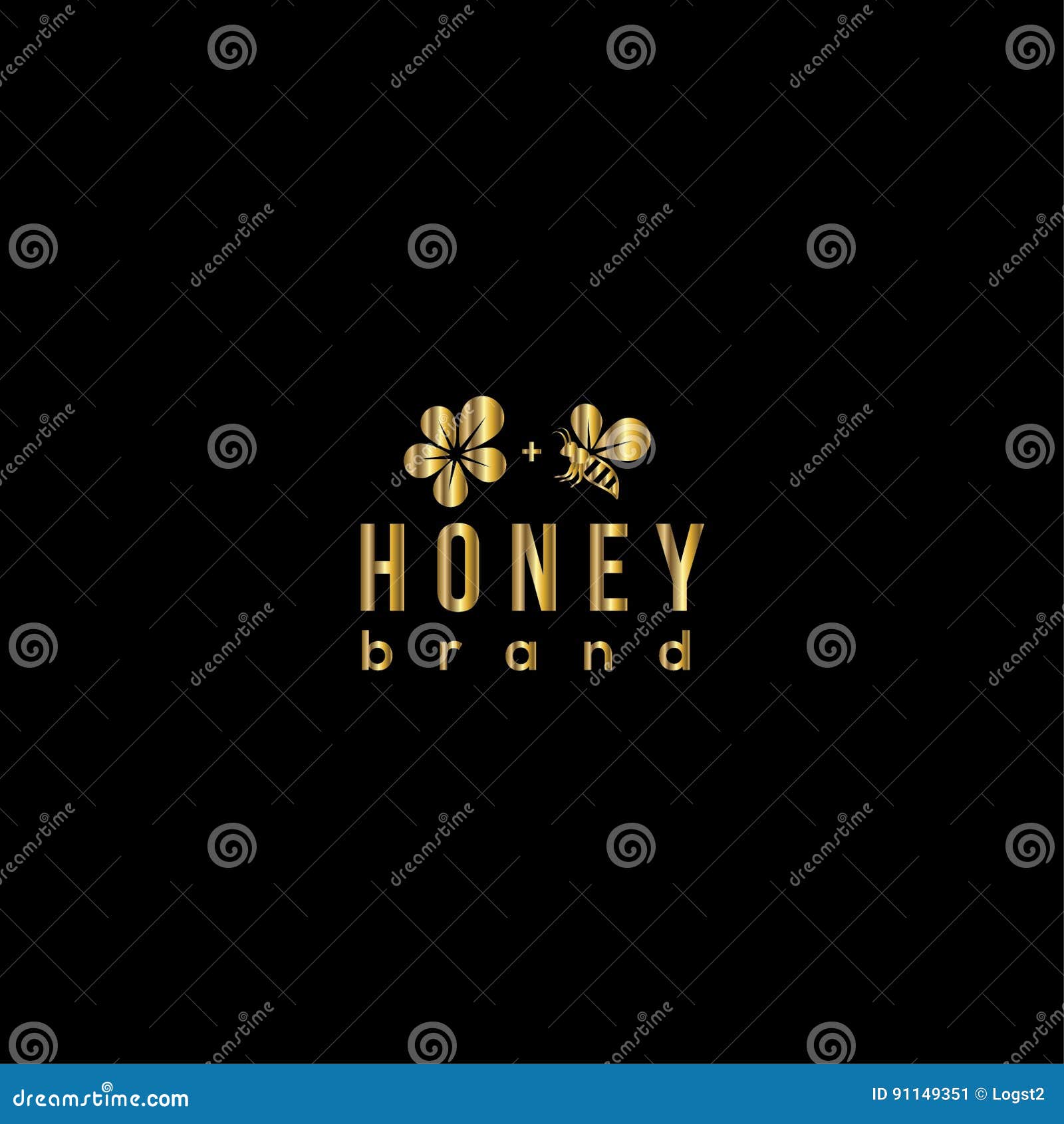 Honey Vector Logo Design Template Stock Vector - Illustration of ...
