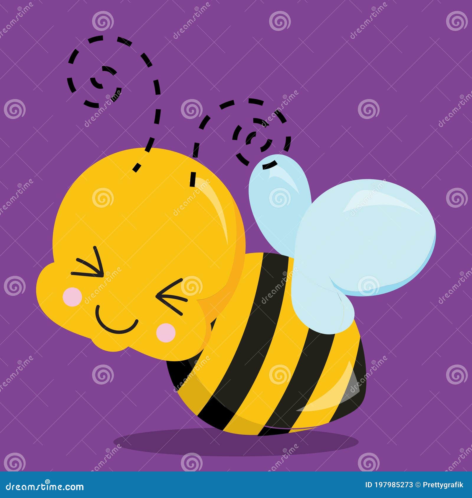 HONEYBEE LEFT WINK 10 stock vector. Illustration of honeybee - 197985273