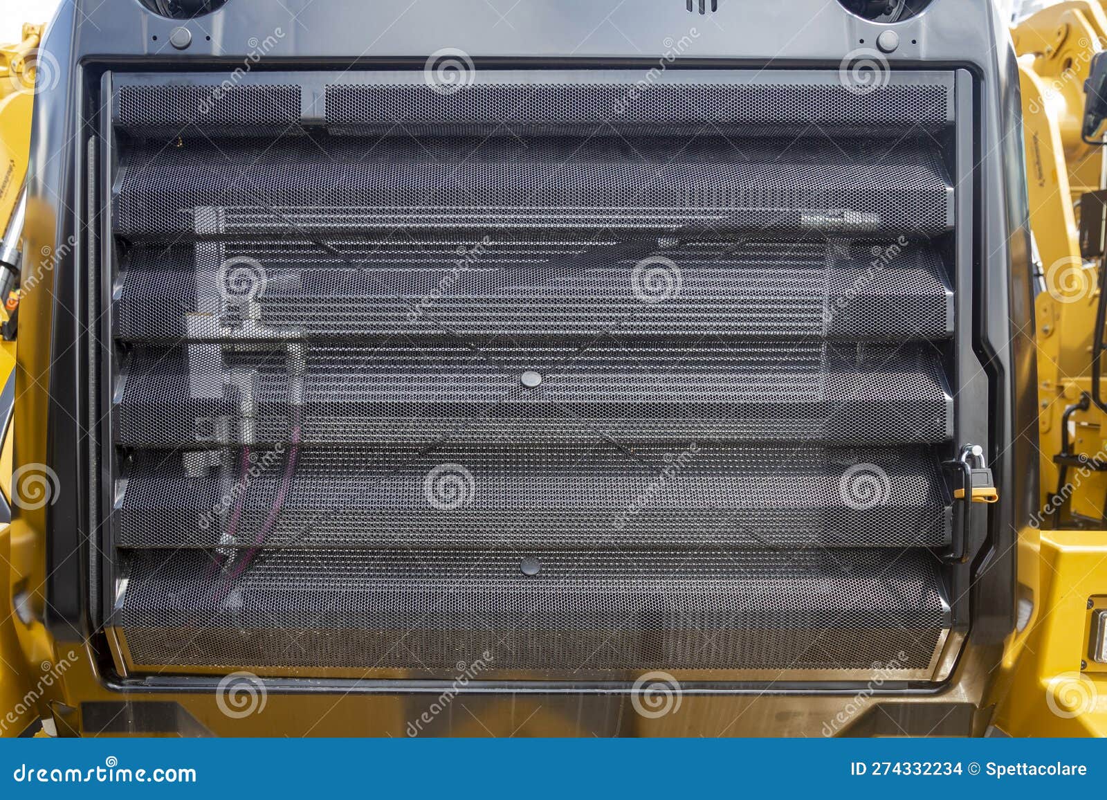 Honeycomb Air Filter with Radiator Stock Photo - Image of metal, modern ...