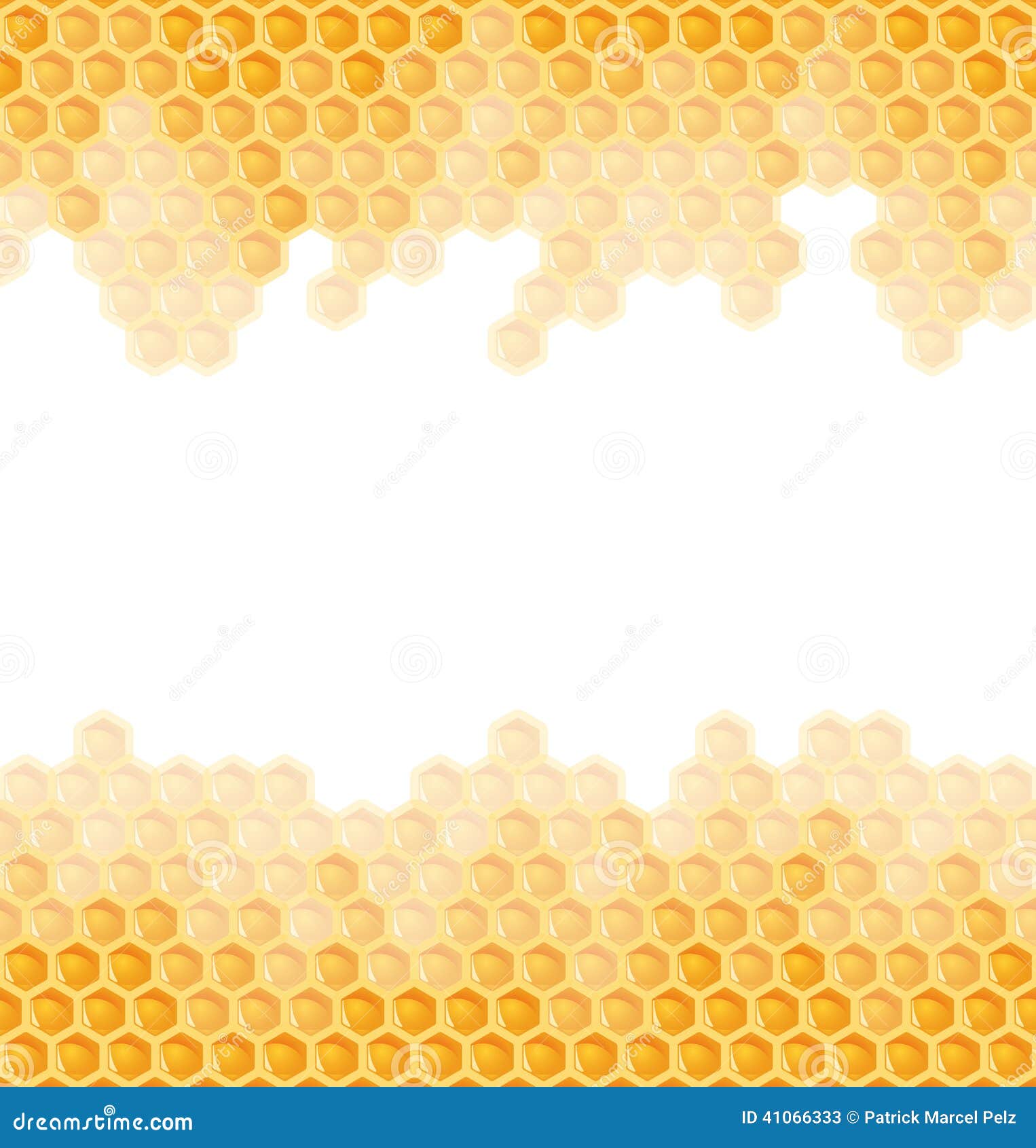 Honeycomb Background - Endless Stock Vector - Image: 41066333