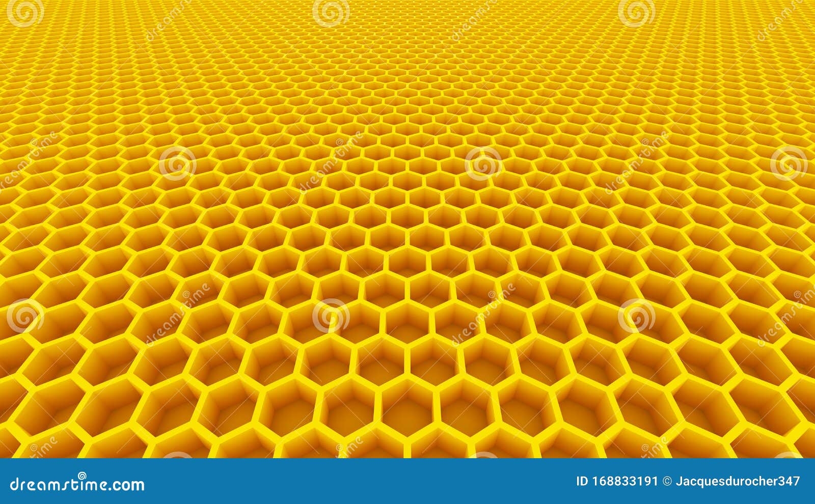 Honeycomb Background Yellow Honey Cells Beehive Hexagon Pattern ...