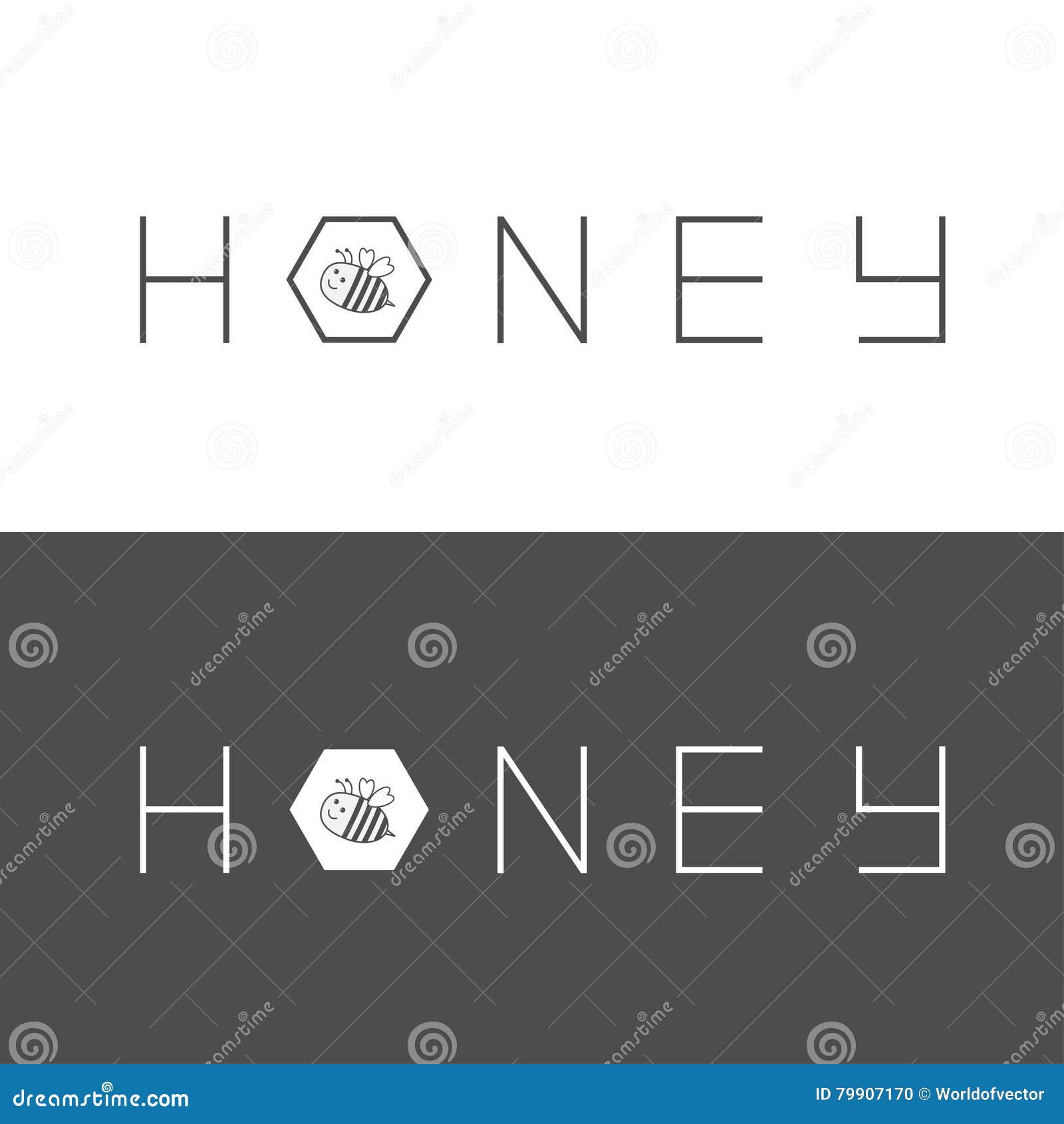 Honeycomb Banner Watercolor Illustration Sunflower And Bees Vector