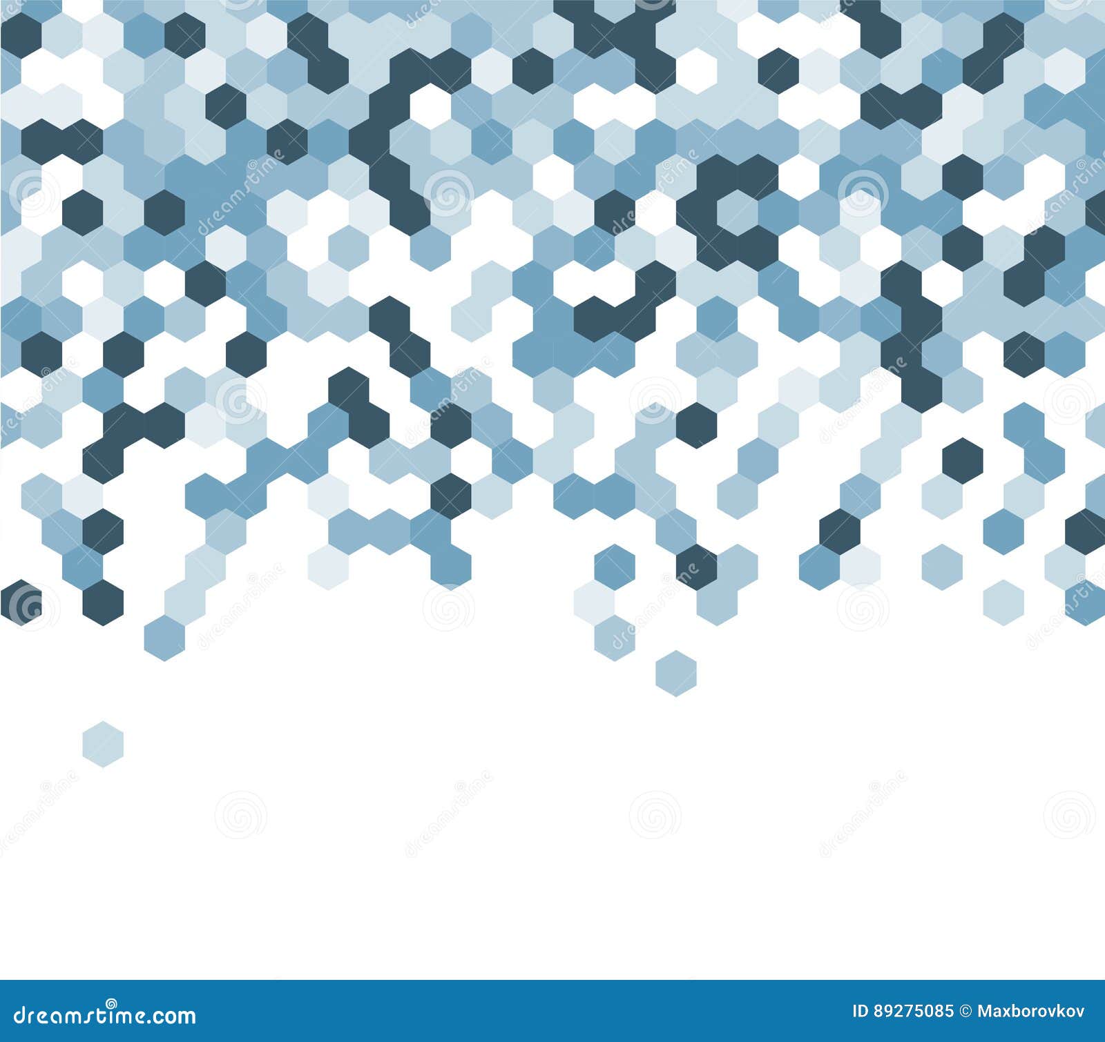 Honeycomb blue pattern. stock vector. Illustration of backdrop - 89275085