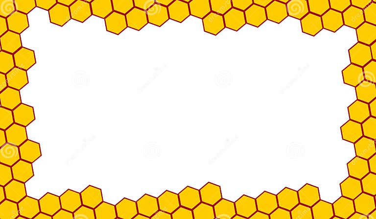 HONEYCOMB BORDER stock illustration. Illustration of pattern - 85400808