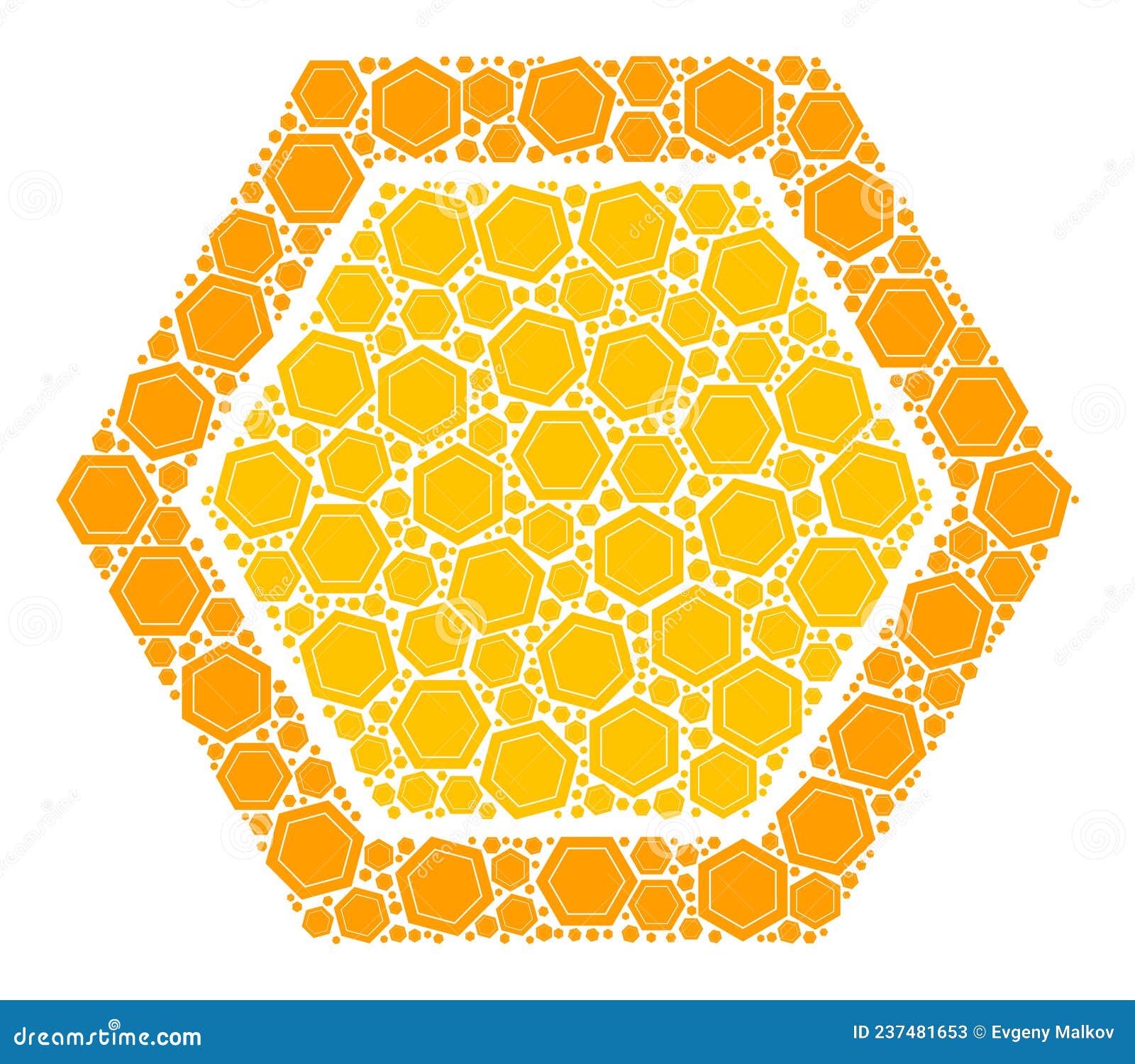 Honeycomb Cell Recursive Icon Composition of Self Items Stock Vector ... Honeycomb Cell Recursive Icon Composition of Self Items Stock Vector ...