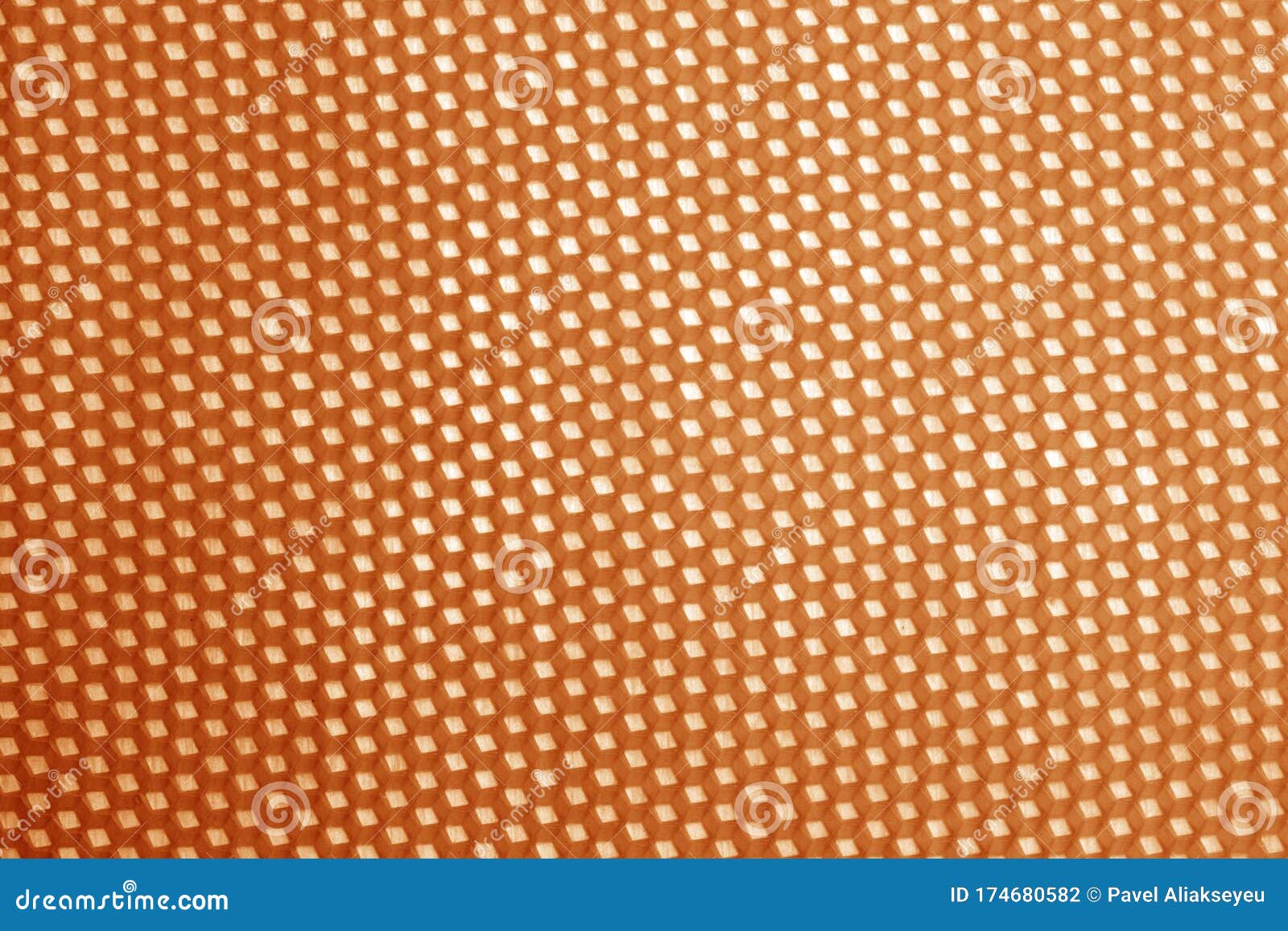 Honeycomb Cells Pattern in Orange Tone Stock Photo - Image of beehive ...
