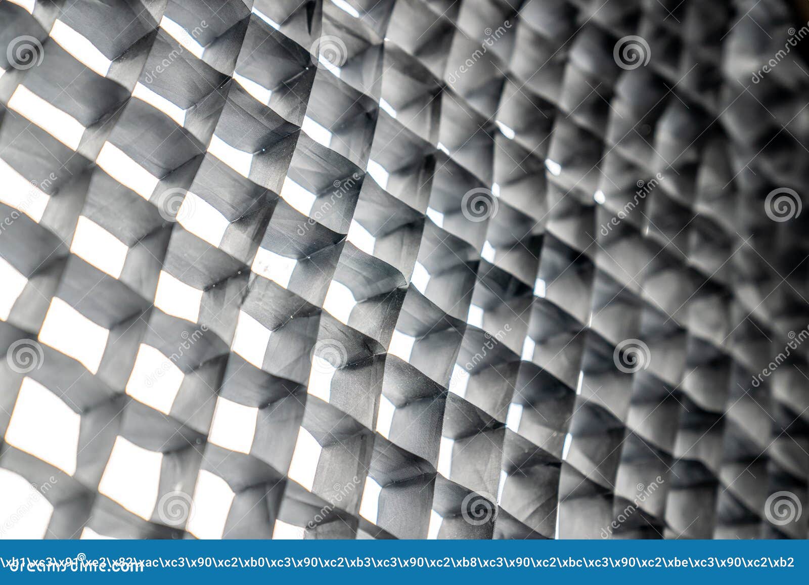 Honeycomb Diffuser Softbox Round Shape Shines in the Dark Stock Photo ...