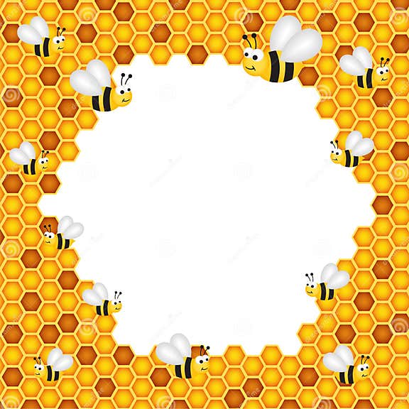 Honeycomb Frame stock vector. Illustration of healthy - 51662685