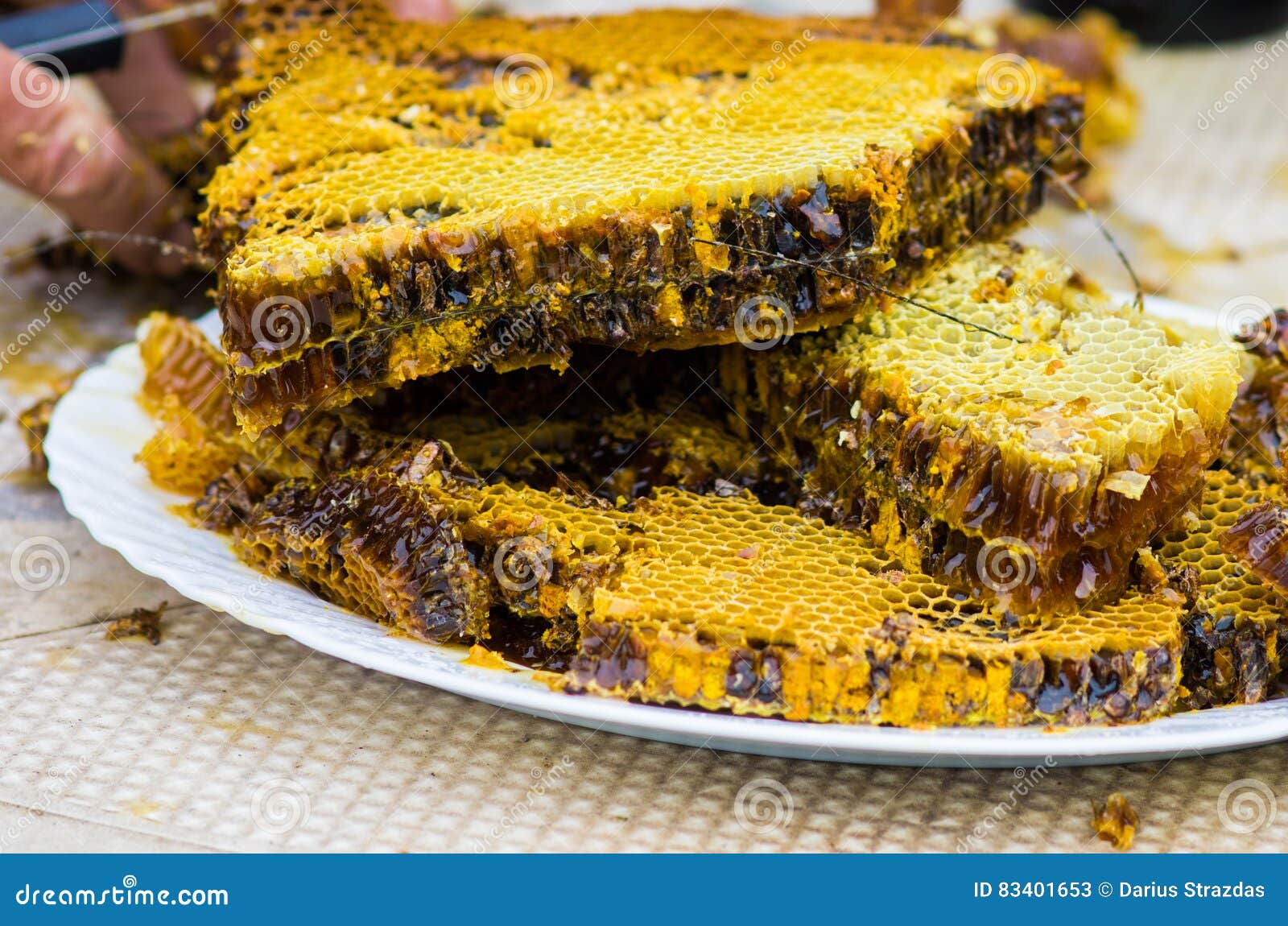 Honeycomb stock image. Image of healthy, honeycomb, plate - 83401653