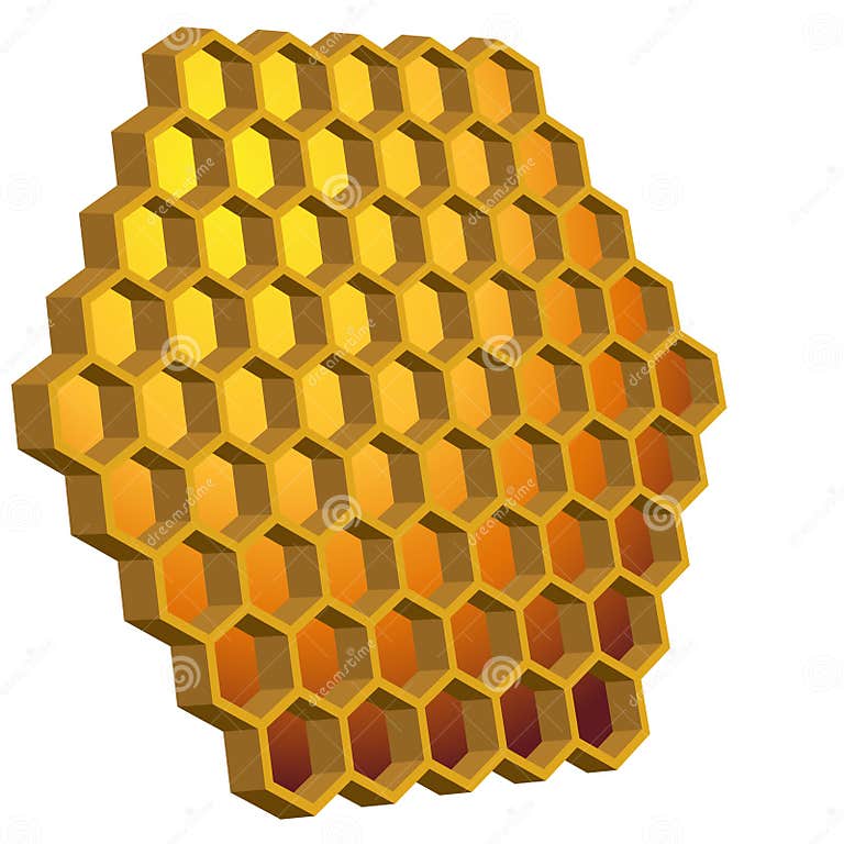 Honeycomb Hive stock vector. Illustration of isometric - 15211665