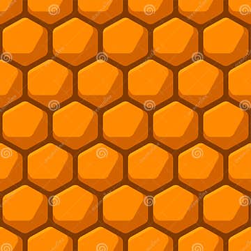 Honeycomb Hive Hexagon Seamless Patterns Stock Vector - Illustration of ...