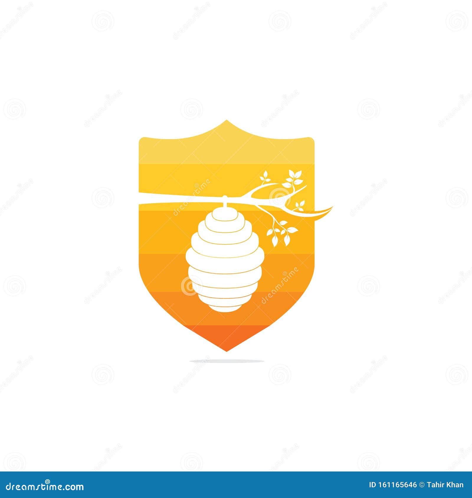 Honeycomb Hive Logo Vector Design. Stock Vector - Illustration of black ...