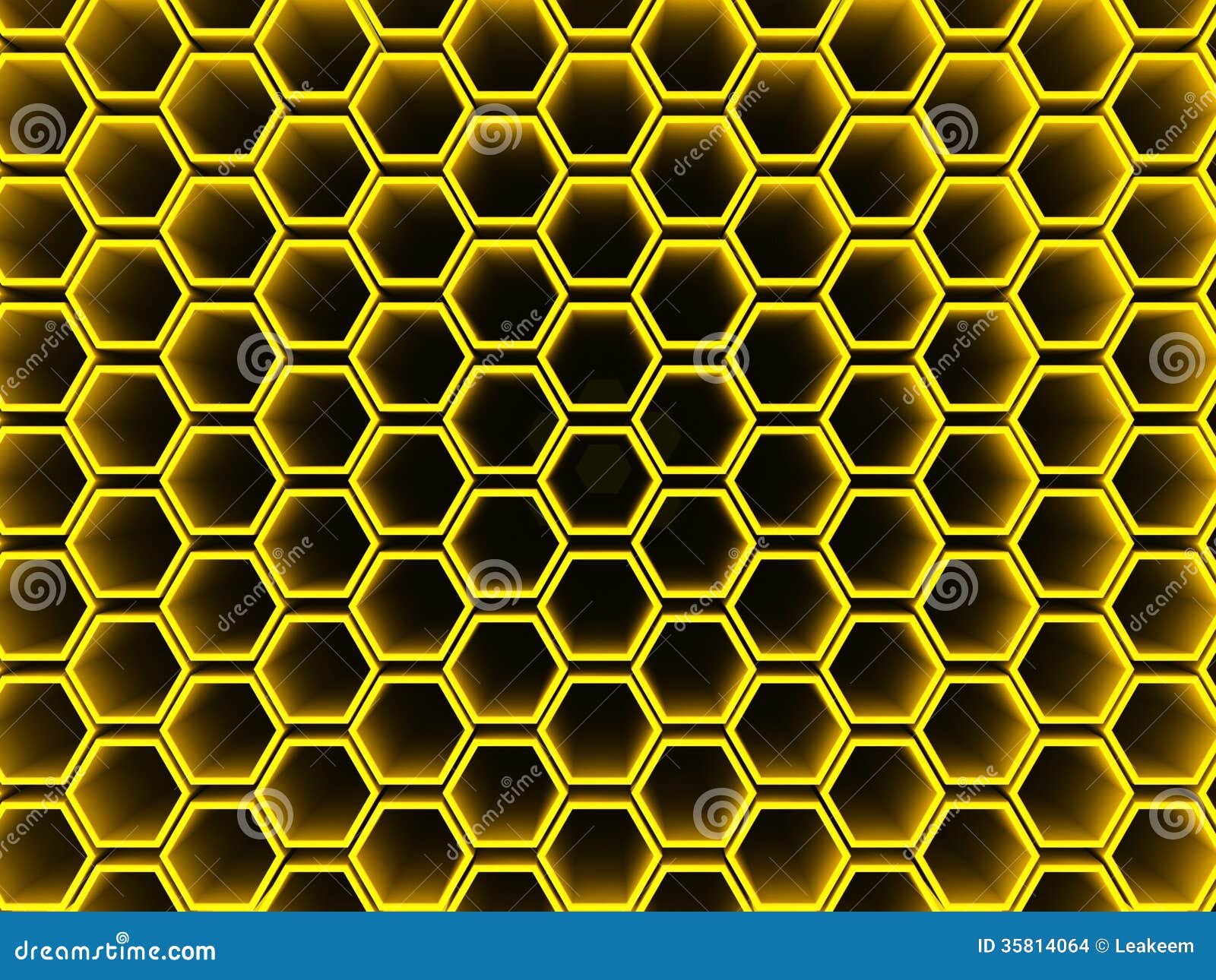 Honeycomb Hollow Hexagons Pattern Stock Illustration - Illustration of ...