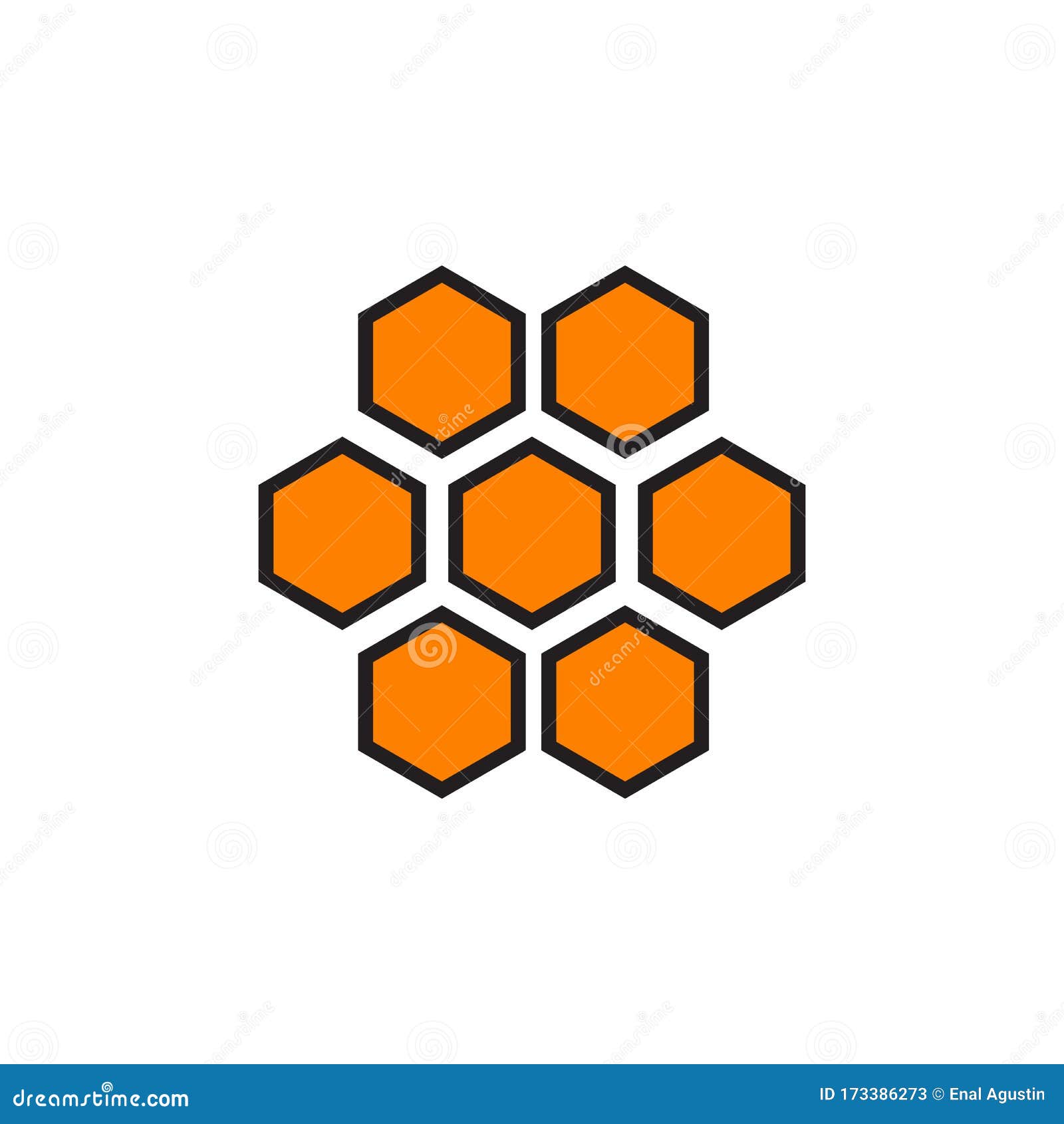 Honeycomb Logo Design Icon Vector Template Stock Vector - Illustration ...