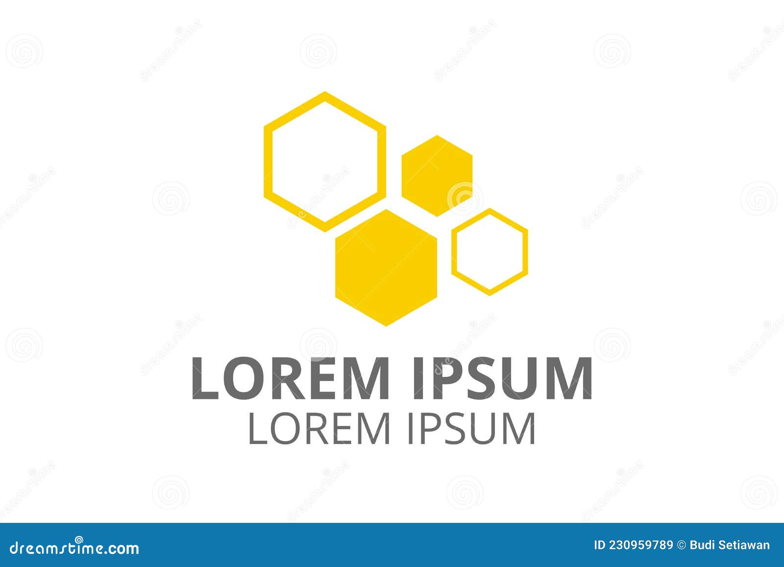 Honeycomb logo stock vector. Illustration of geometric - 230959789