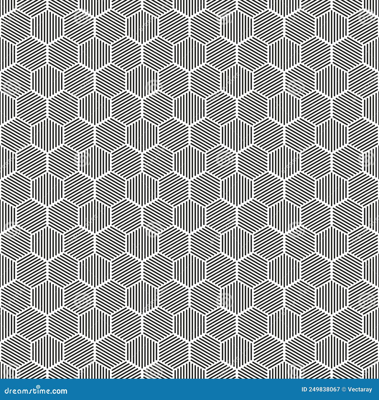 Seamless Abstract Geometric Hexagon Cross Hatch Woodcut Pattern Stock ...