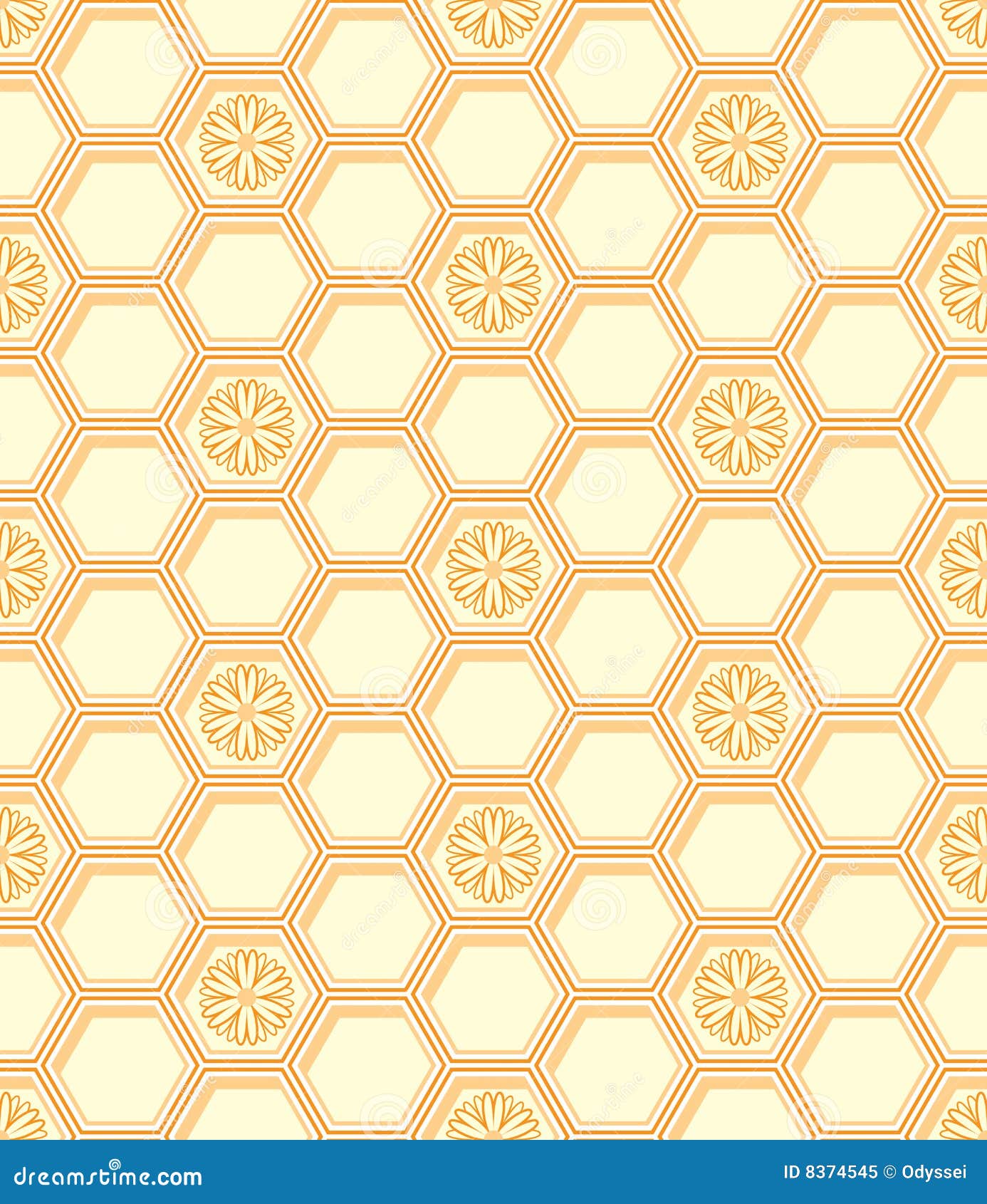 Honeycomb pattern stock vector. Illustration of sweet - 8374545
