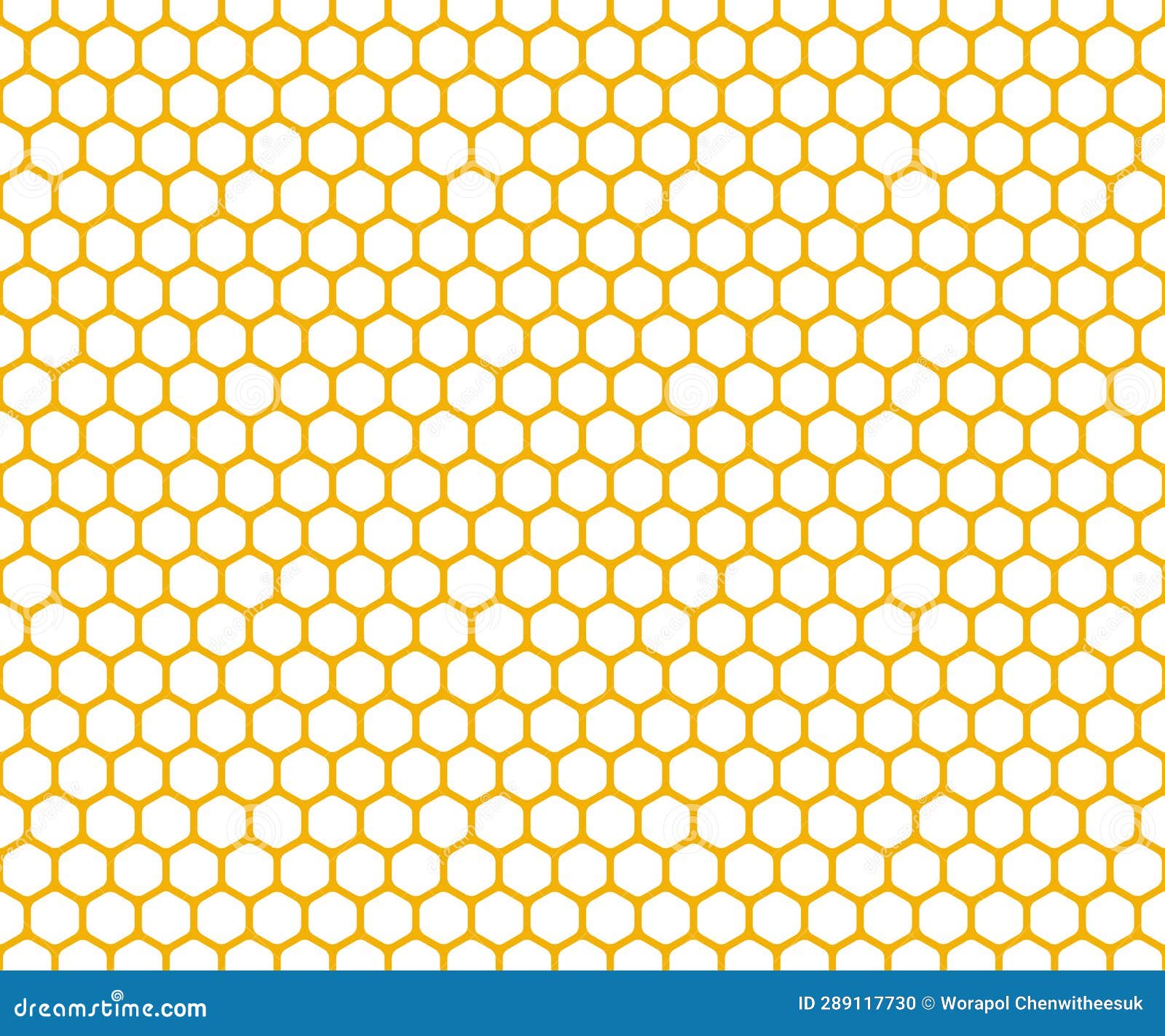 Honeycomb Pattern Background, Yellow Hexagonal Geometric Vector. Stock ...