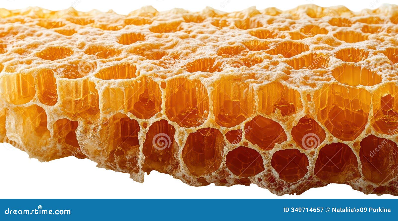 Honeycomb Pattern With Golden Hexagonal Cells Isolated On Transparent ...