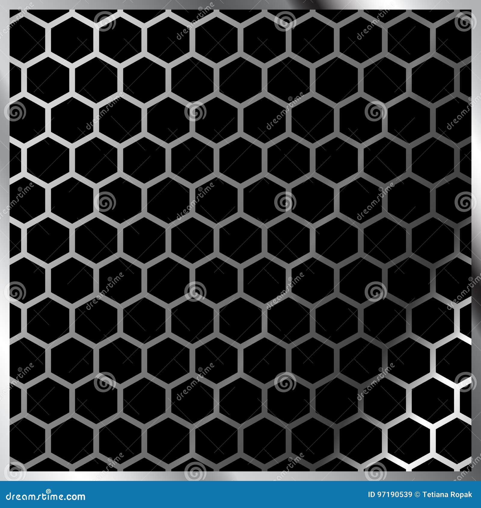 Honeycomb Pattern.Vector Illustration.Hexagonal Cell Texture. Grid on ...