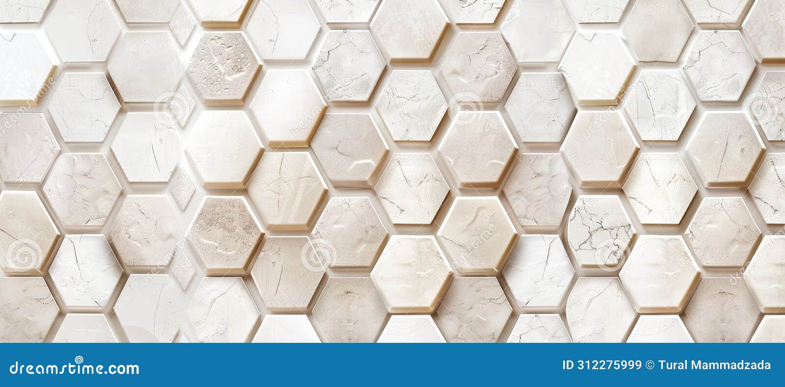 A Honeycomb Pattern on the Wall Using Grey Composite Material Stock ...