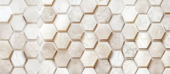 A Honeycomb Pattern on the Wall Using Grey Composite Material Stock ...