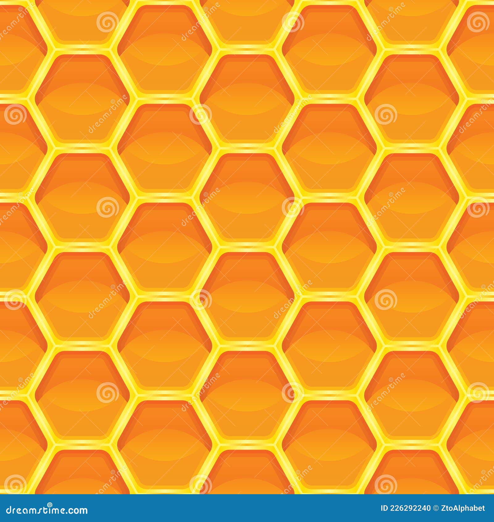 Honeycomb Seamless Hive Pattern Stock Vector - Illustration of ...