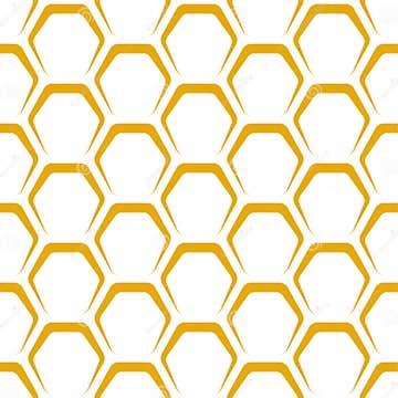 Honeycomb Seamless Hive Pattern Stock Vector - Illustration of banner ...