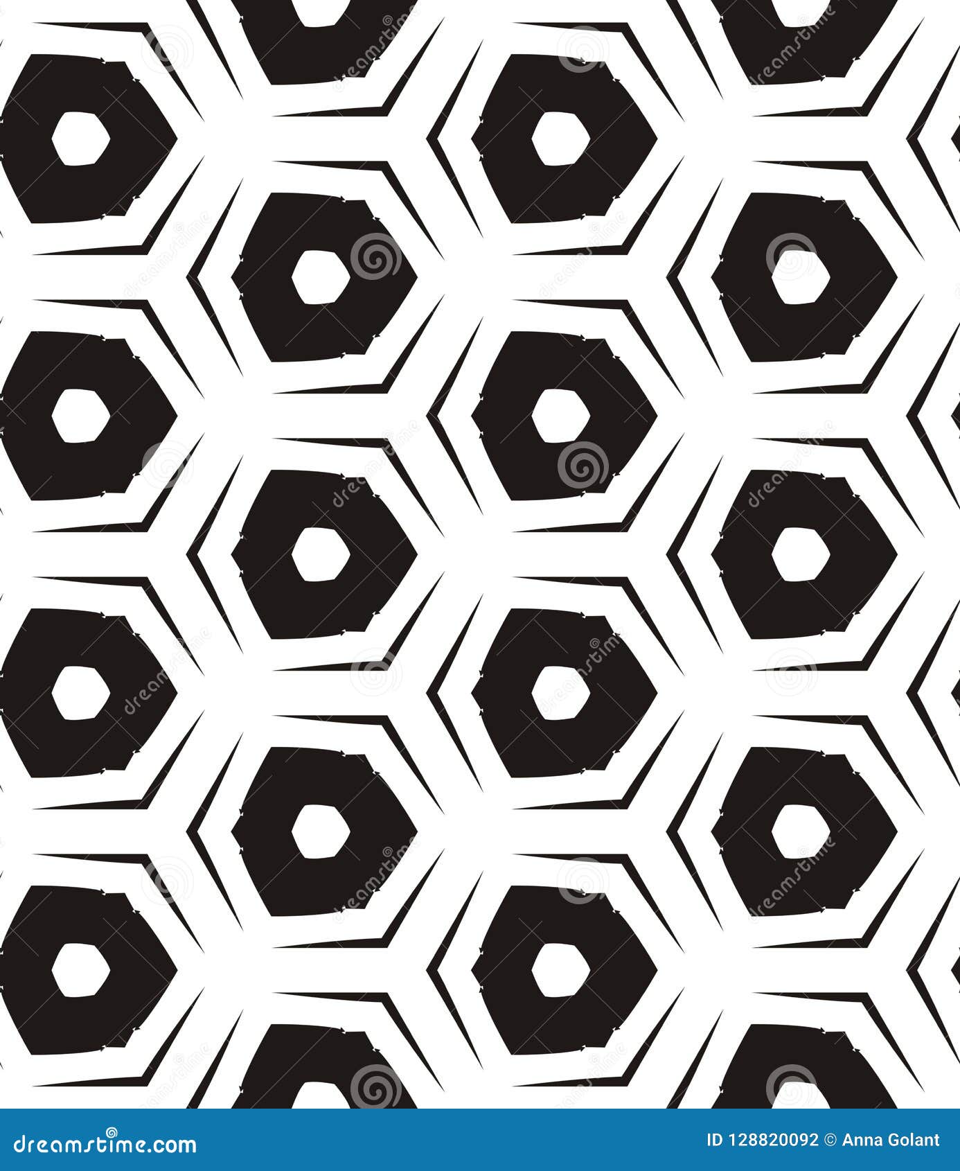 Honeycomb, Seamless Pattern. Repeating Background with Hexagons Stock ...