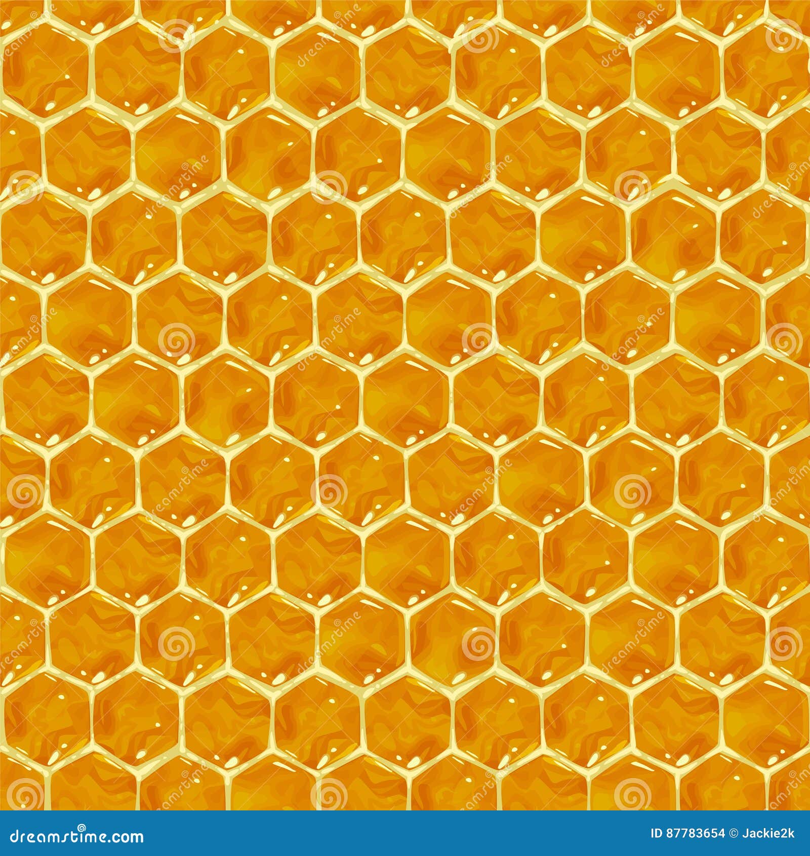 Honeycomb Seamless Pattern. Stock Vector - Illustration of hexagonal ...