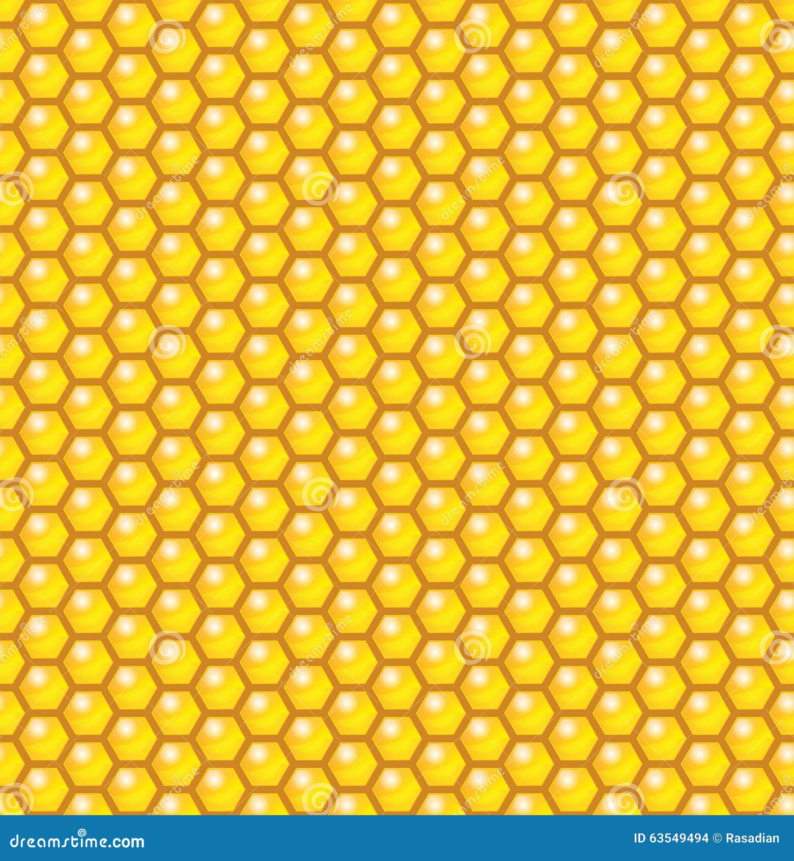 Honeycomb stock vector. Illustration of food, honey, ingredient - 63549494