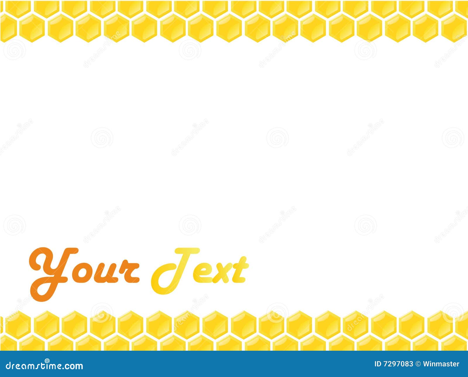 Honeycomb style frame stock vector. Illustration of nice - 7297083