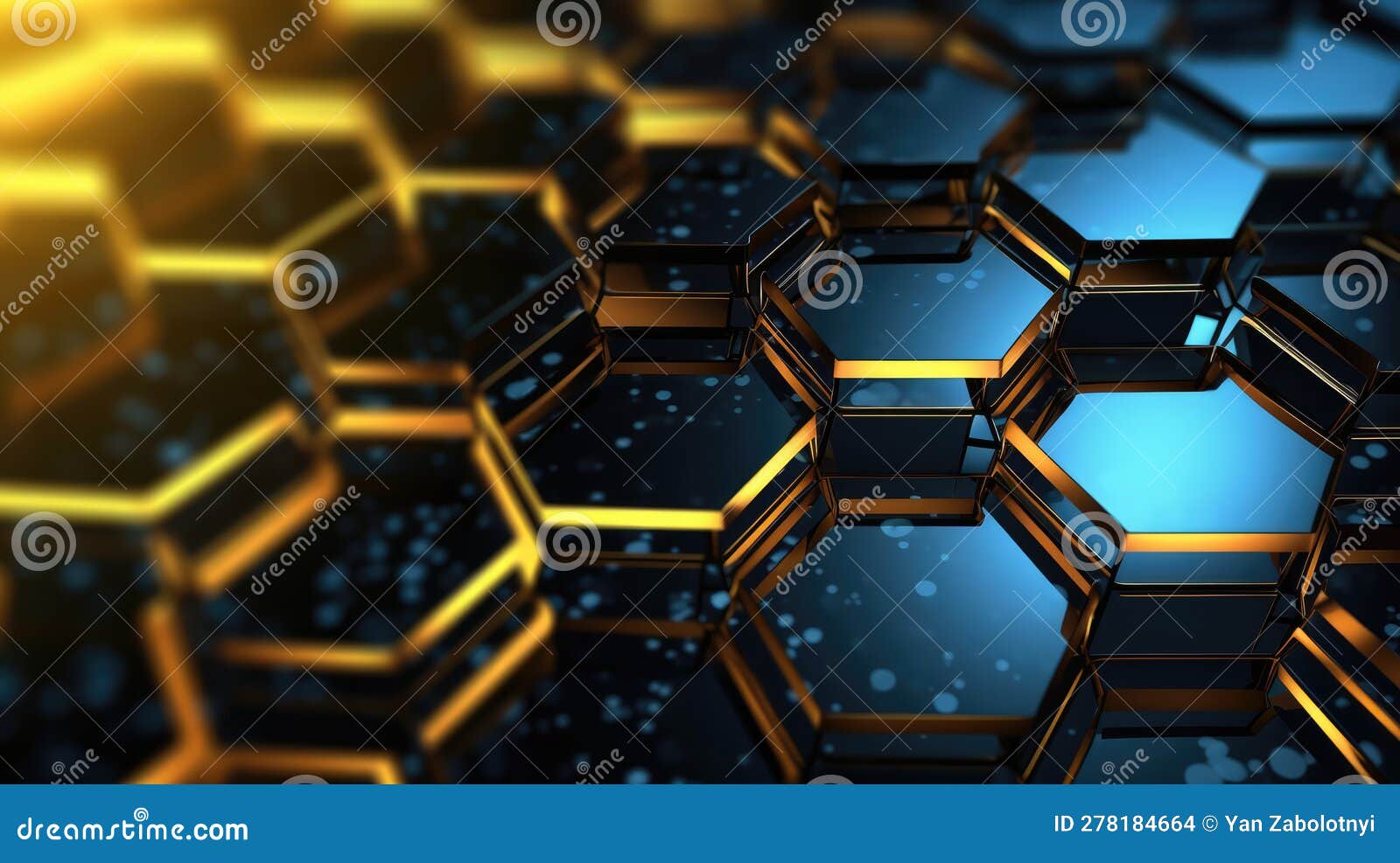 Honeycomb Technology Background Texture Wallpaper. Generative AI Stock ...