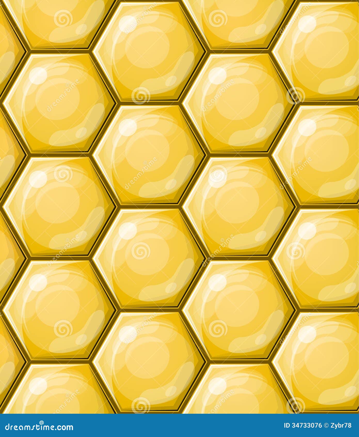 Honeycomb Wallpaper With Bent Page Corner Stock Photography ...