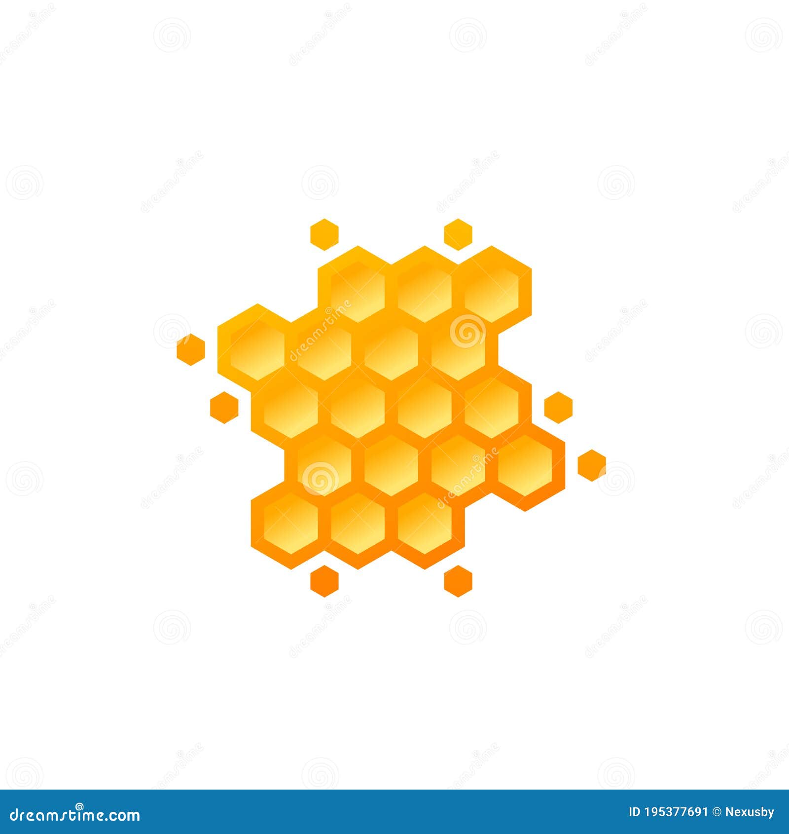 Honeycomb on White, Vector Design Stock Vector - Illustration of ...