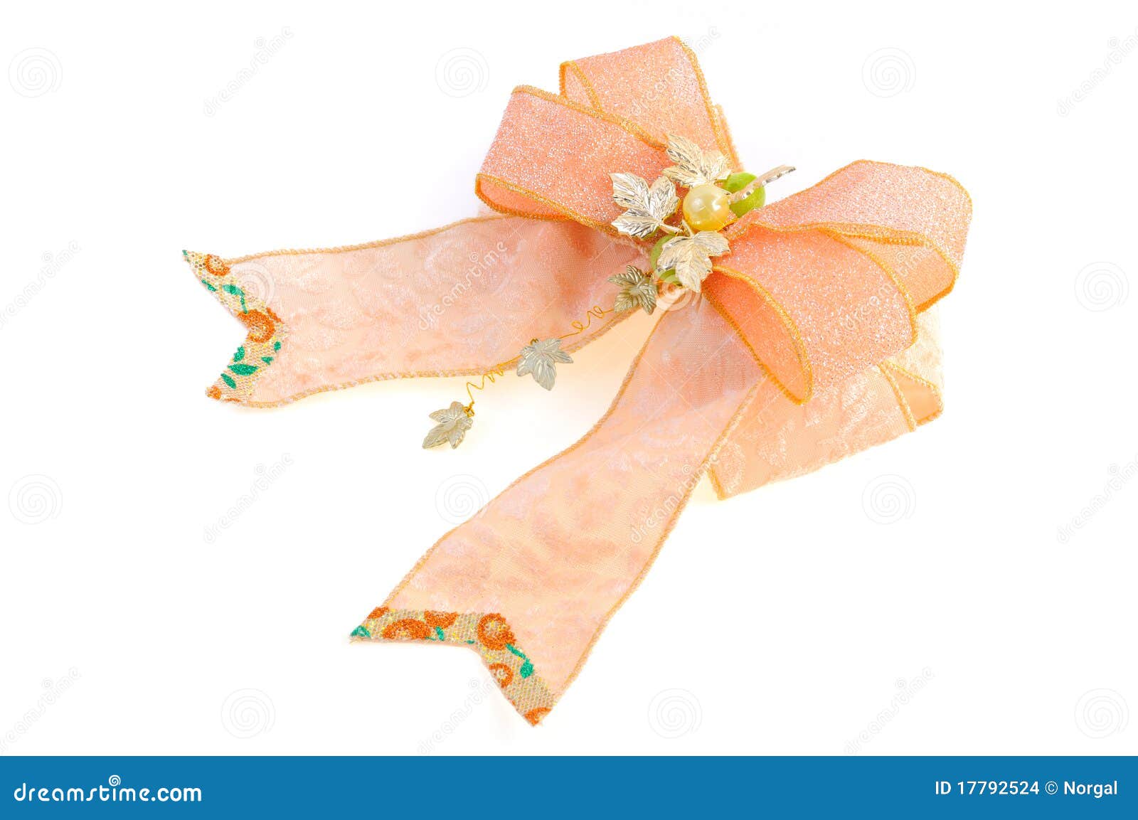 Honeysuckle (color) Satin Bow Stock Photo - Image of christmas ...