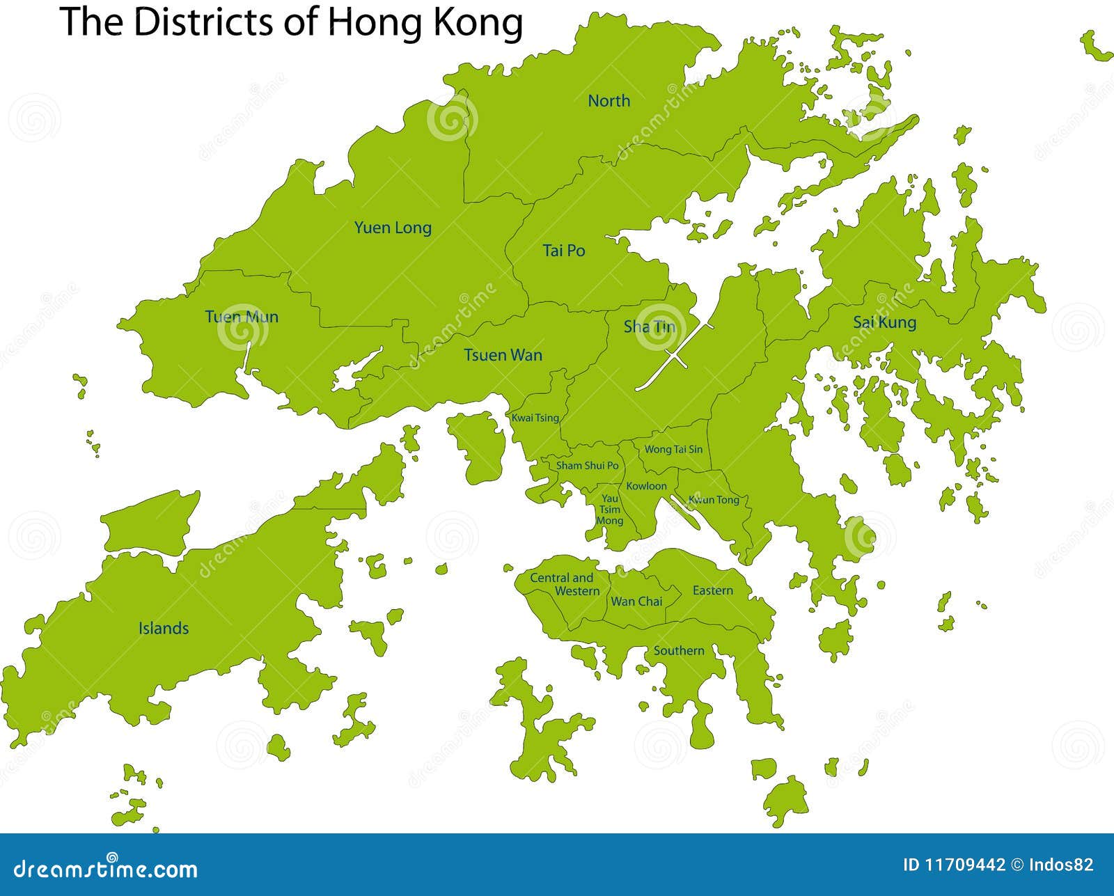 Hong Kong Travel Map Vector Illustration | CartoonDealer.com #61377606