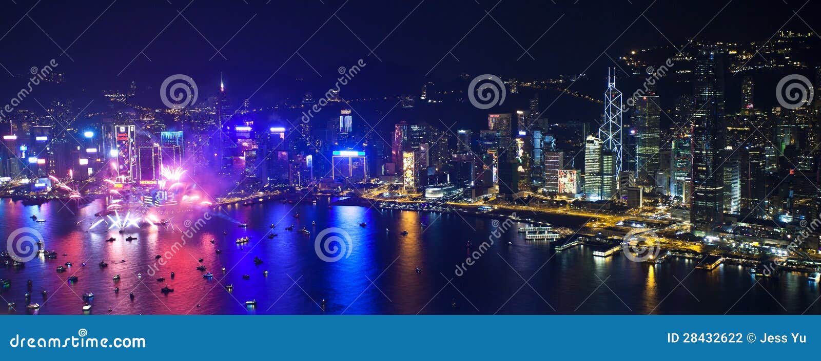 Hong Kong 2013 Countdown Fireworks Editorial Photography - Image of ...