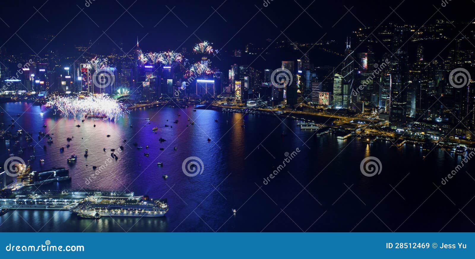 Hong Kong 2013 Countdown Fireworks Editorial Stock Image - Image of ...