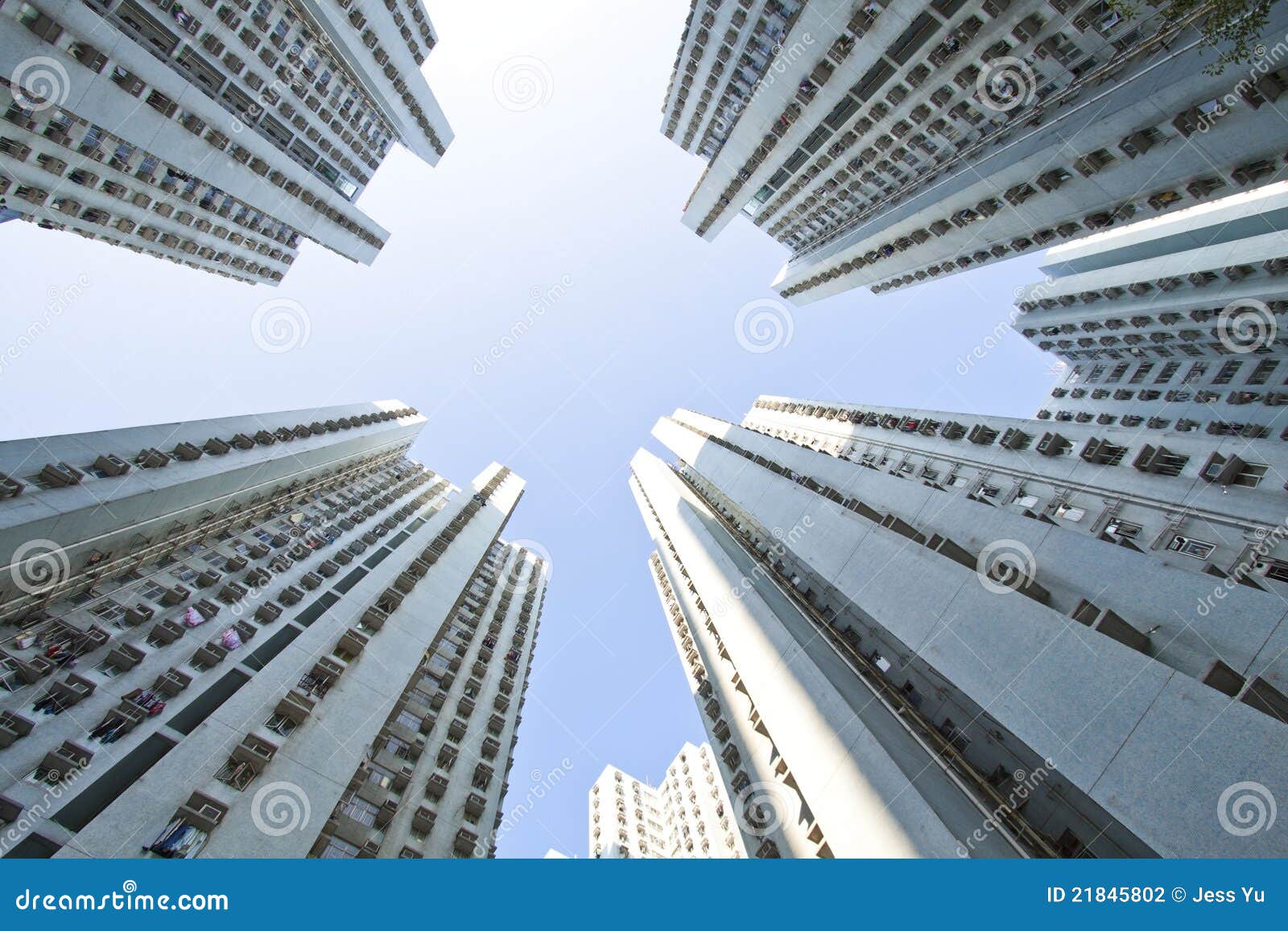 Hong Kong apartment blocks stock photo. Image of area - 21845802