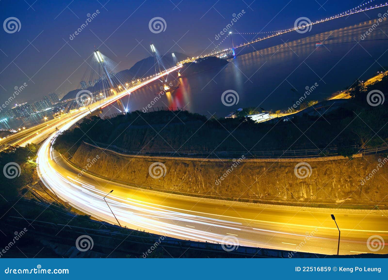 Hong Kong Bridge stock image. Image of hong, blur, movement - 22516859